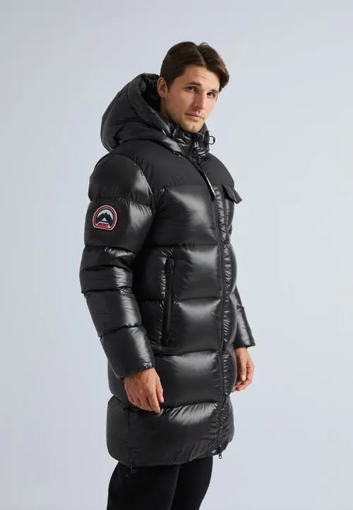 JACK1T Long Quilted Hooded Puffer Coat