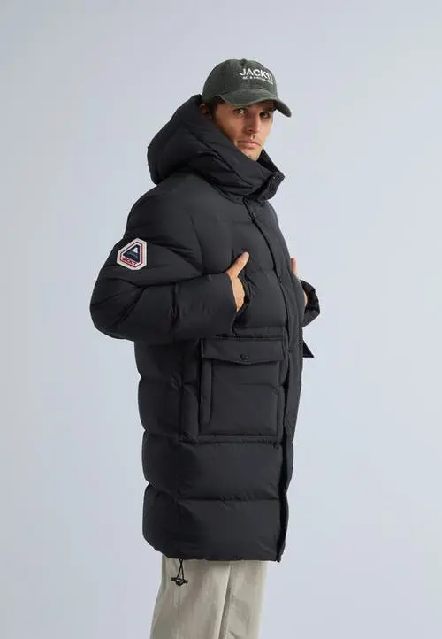 JACK1T Insulated Longline Puffer Coat With Hood