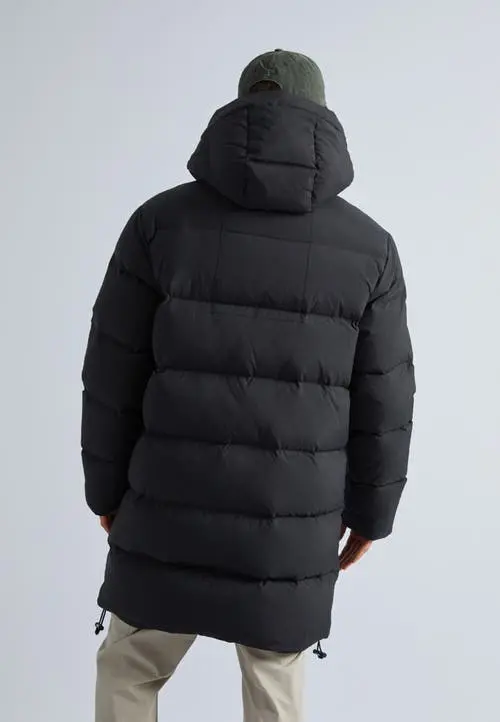 JACK1T Insulated Longline Puffer Coat With Hood