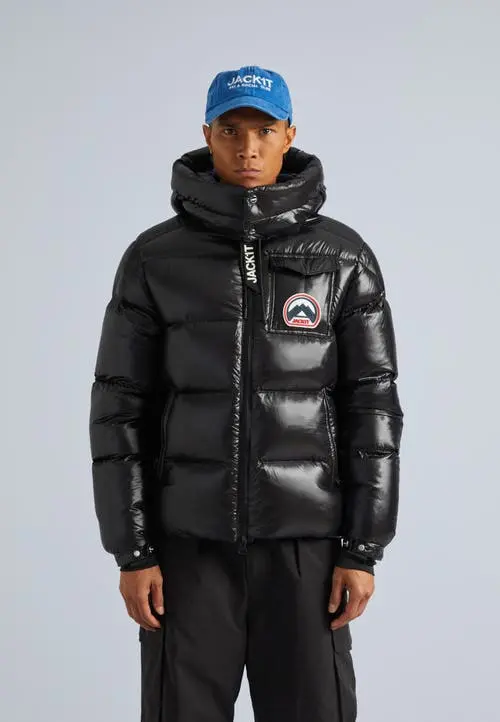 JACK1T Quilted Hooded Down Puffer Jacket