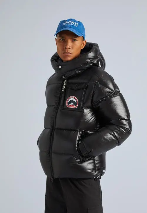 JACK1T Quilted Hooded Down Puffer Jacket
