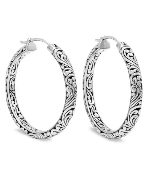 DEVATA Filigree Hoop Earrings