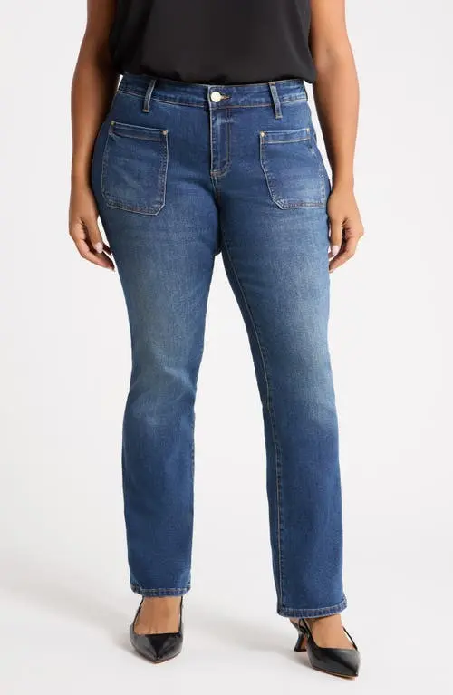 Kut From The Kloth Natalie Patch Pocket Mid Rise Flare Jeans