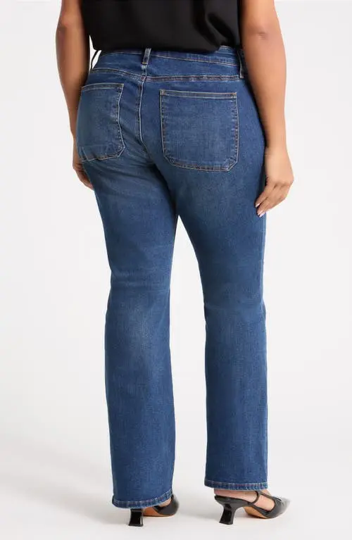 Kut From The Kloth Natalie Patch Pocket Mid Rise Flare Jeans