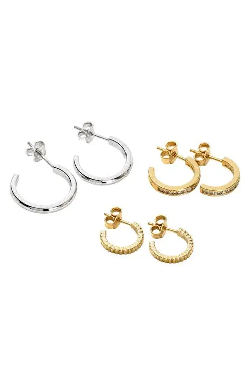 Argento Vivo Set Of 3 Huggie Hoop Earrings