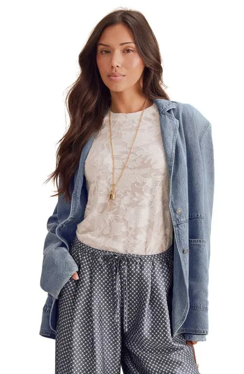 Splendid Lounge Denim Blazer