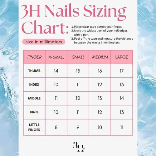 3H NAILS Celestial Butterflylong Almond Press-on Nails