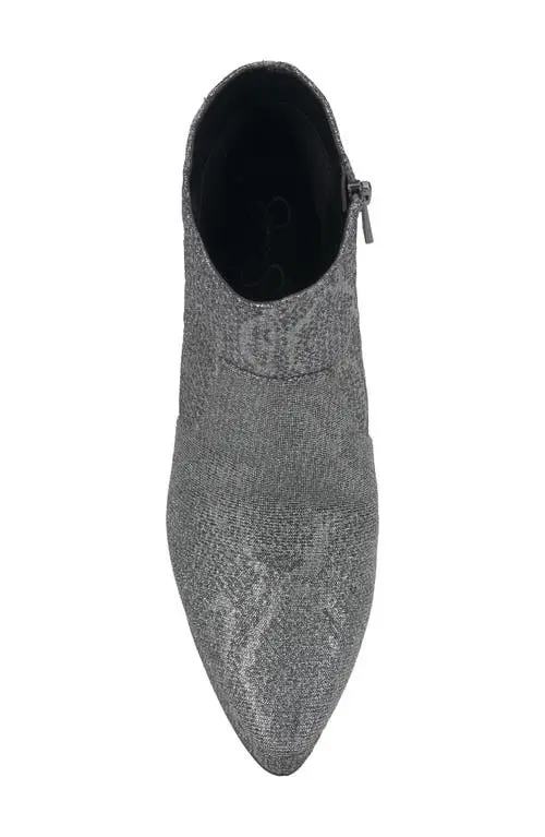 Jessica Simpson Nerix Croc Embossed Platform Bootie - Pewter