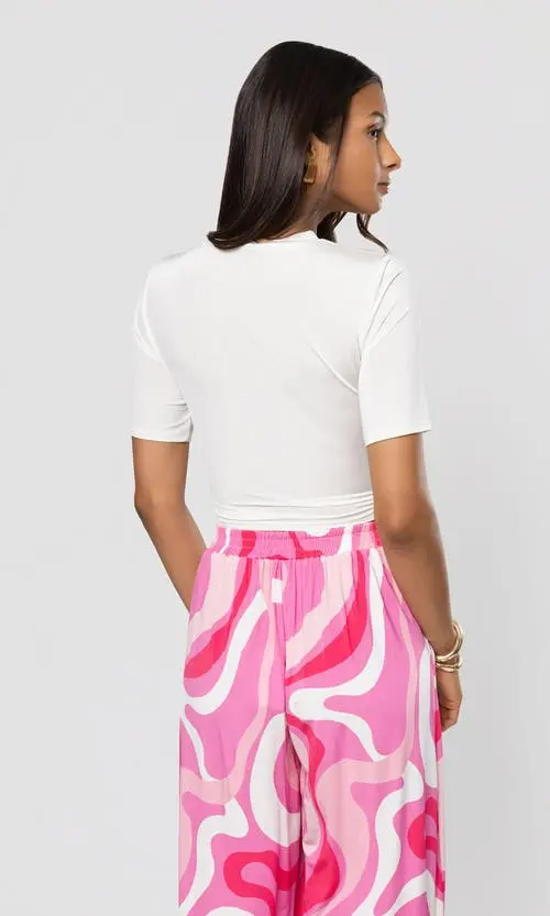 Generation Love Adelaide Rose Sheen Jersey Top