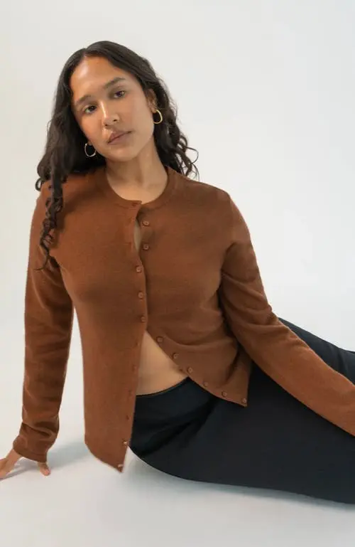 ODDLI Everyday Cardigan - Brown