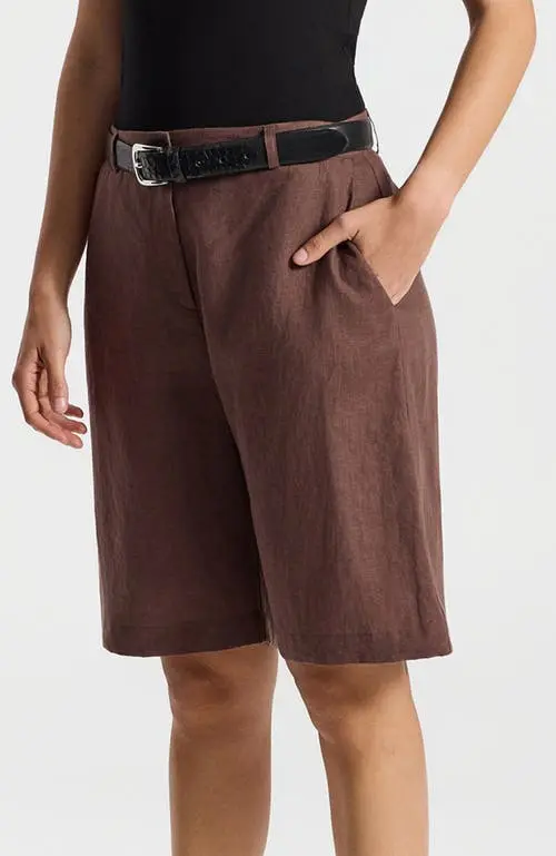 Ronen Chen Shira High Waist Tailored Shorts
