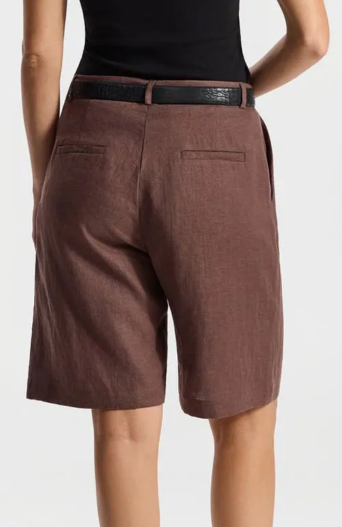 Ronen Chen Shira High Waist Tailored Shorts