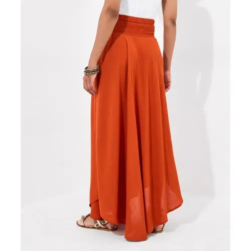 JOE BROWNS Tie Waist Maxi Skirt - Rust