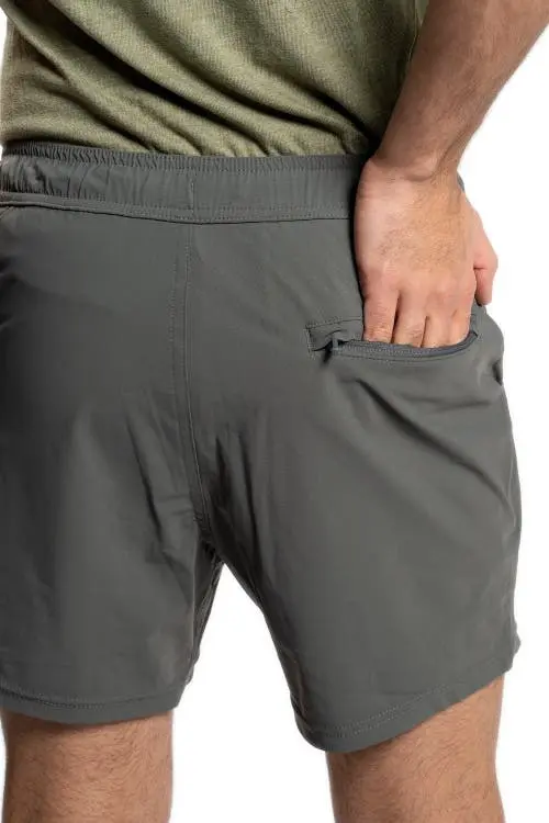PETER MANNING NYC Workout Shorts 5 Inch - Dark Grey