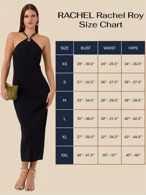 Rachel Rachel Roy Avalon Halter Neck Midi Dress - Black