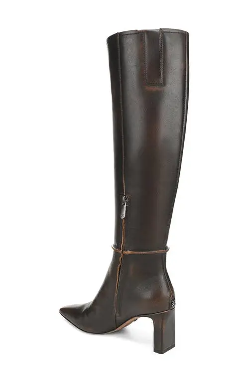 Sam Edelman Sylvia Moto Leather Knee High Boot