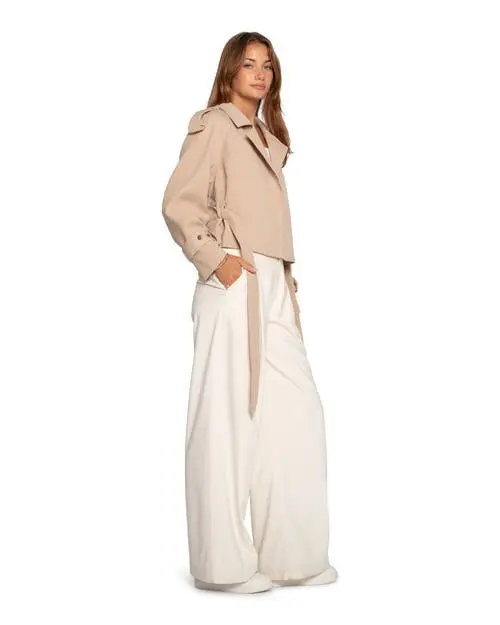 BELLE & BLOOM Fast Car Cropped Trench