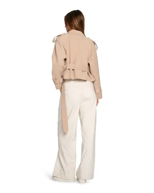 BELLE & BLOOM Fast Car Cropped Trench