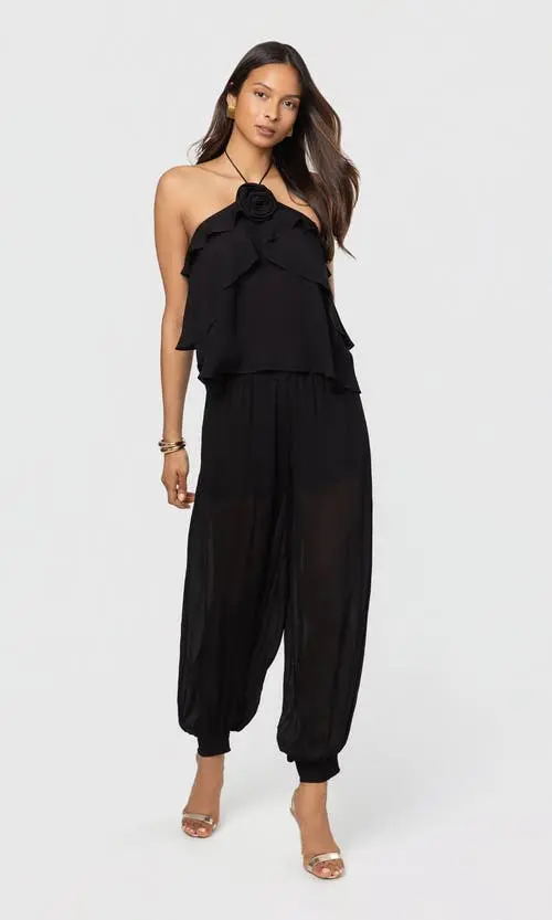 Generation Love Carrie Halter Blouse - Black