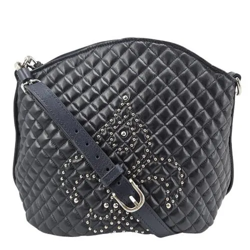 MADISON MAISON Quilted Fleur De Lis Shoulder Bag