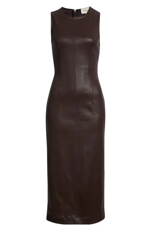 DL1961 Esme Midi Instasculpt™ Wax-coated Denim Dress