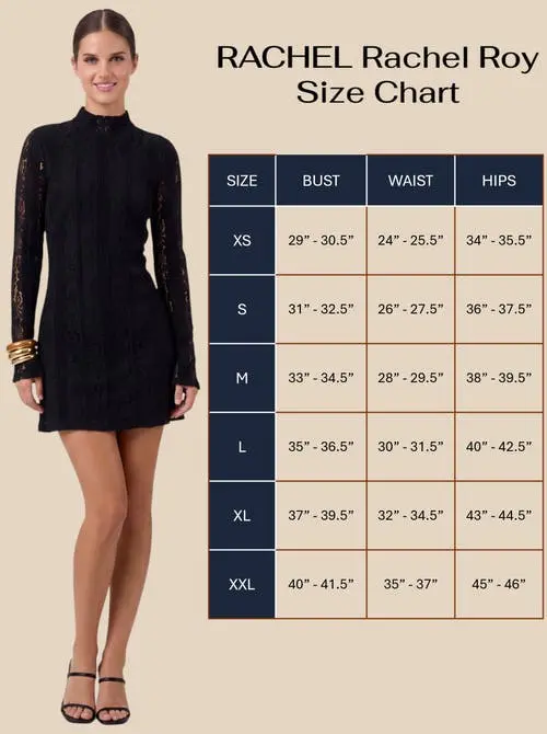 Rachel Rachel Roy Lucia Mock Neck Lace Mini Dress