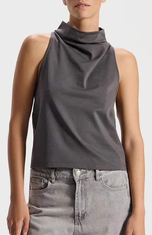 Ronen Chen Yam High-neck Sleeveless Top - Grey