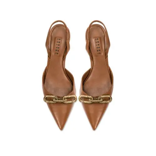 SERENA UZIYEL Catena Mid-heel Slingback Pump