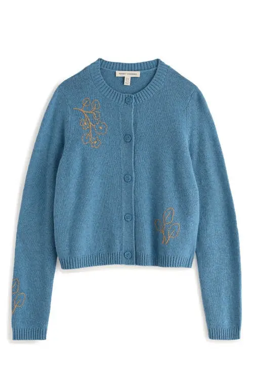 SEASALT CORNWALL Embroidered Crewneck Cardigan