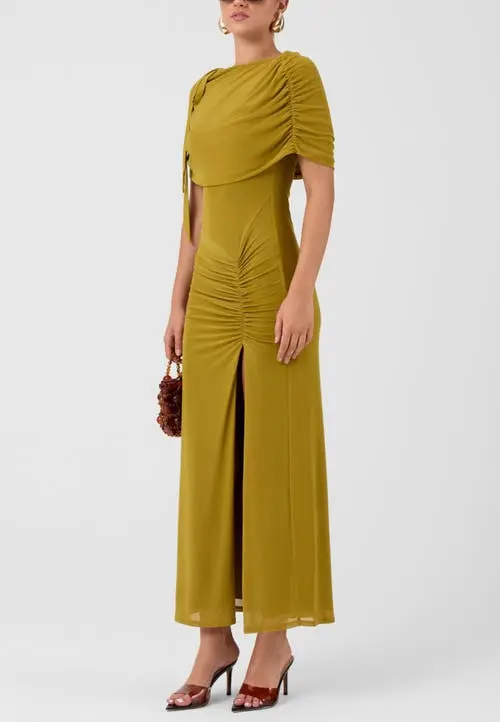 Rachel Rachel Roy Ivy Capelet Mesh Midi Dress