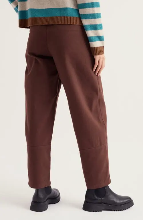SEASALT CORNWALL Painted Forms Organic Cotton Crop Trousers