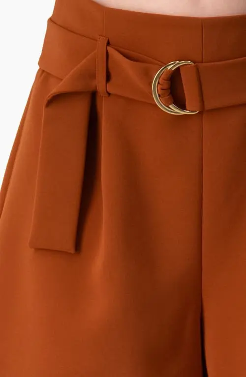 IVONNE High-rise Tailored Shorts With Removable Belt