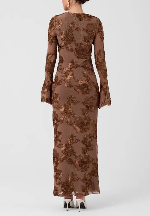 Rachel Rachel Roy Juliet Long Sleeve Soutache Maxi Dress