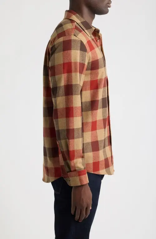 Pendleton Lodge Plaid Wool Button Up Shirt