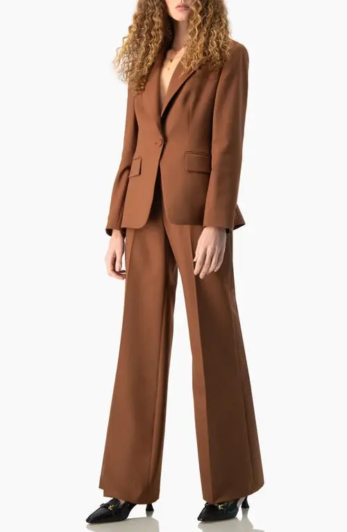 IVONNE Drop-shoulder Single-button Blazer