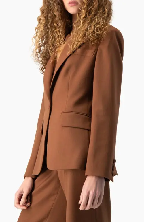 IVONNE Drop-shoulder Single-button Blazer