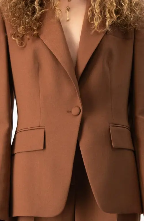 IVONNE Drop-shoulder Single-button Blazer