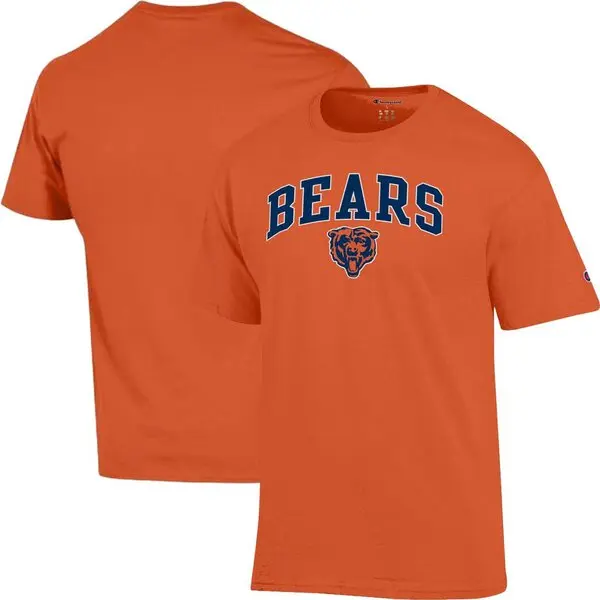 Champion Chicago Bears Arch Over Logo T-shirt - Orange