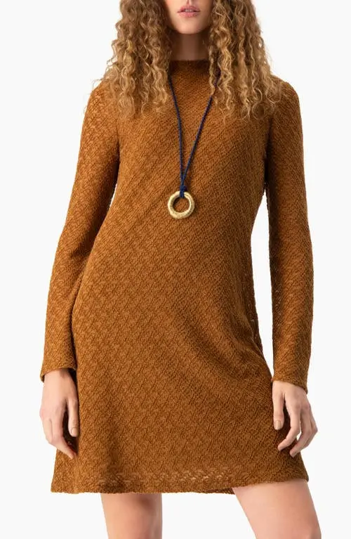 IVONNE Charm-detail Knit Sheath Dress - Light Brown