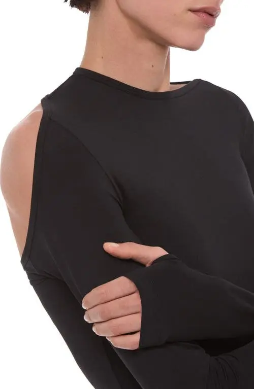 Helmut Lang Asymmetrical Cutout Long Sleeve T-shirt