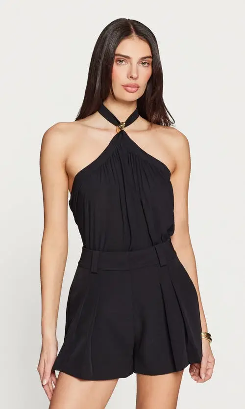 Generation Love Chelsea Halter Blouse - Black