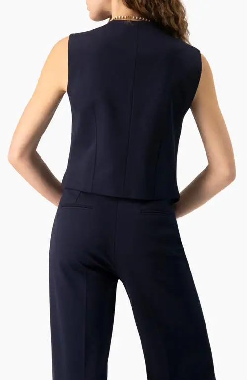 IVONNE Wrap-front Single-button Vest