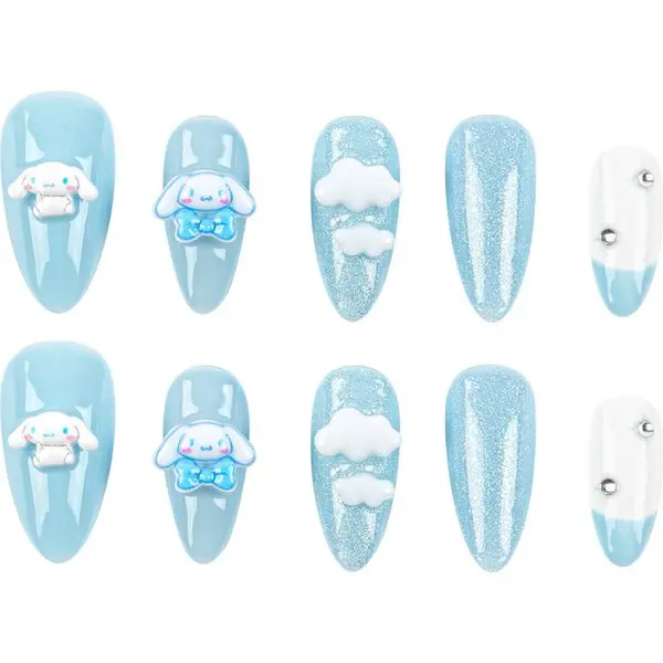 3H NAILS Cinnamoroll 3d Almond Press-on Nails
