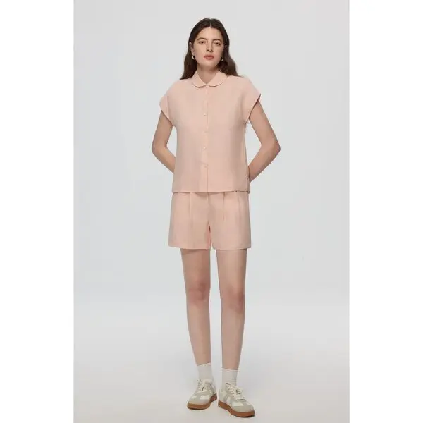 JUANA Hemp Retreat Shorts - Peach