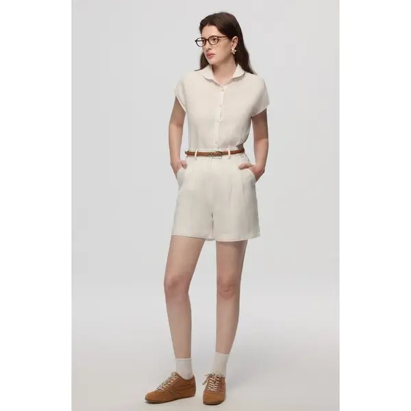 JUANA Hemp Retreat Shorts - White