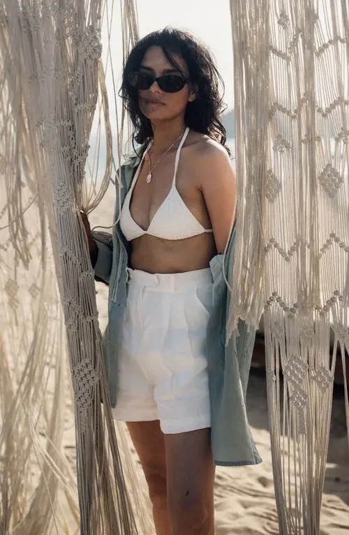 JUANA Hemp Retreat Shorts - White