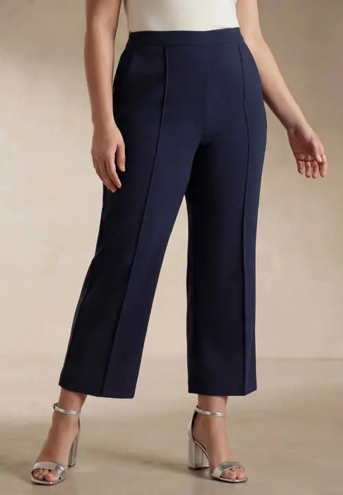 JESSICA LONDON Wide-leg Crop Pant