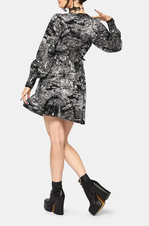 DISTURBIA Nara Boudicca Printed Mini Dress