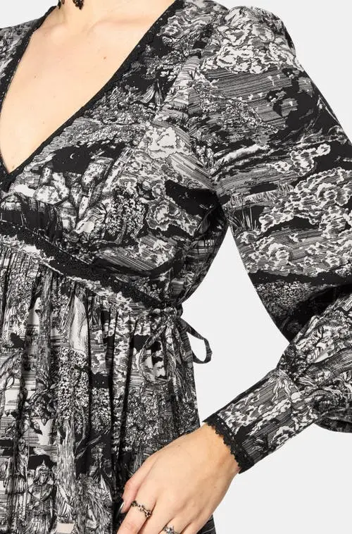 DISTURBIA Nara Boudicca Printed Mini Dress