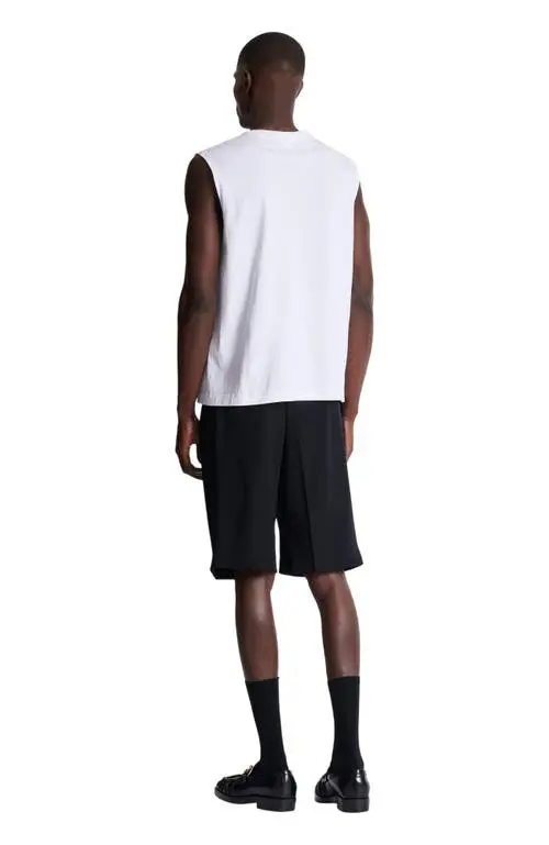 Balmain Embroidered Paris Tank Top - White